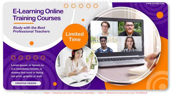 E-Learning Online Training Courses, After Effects Project Files | VideoHive